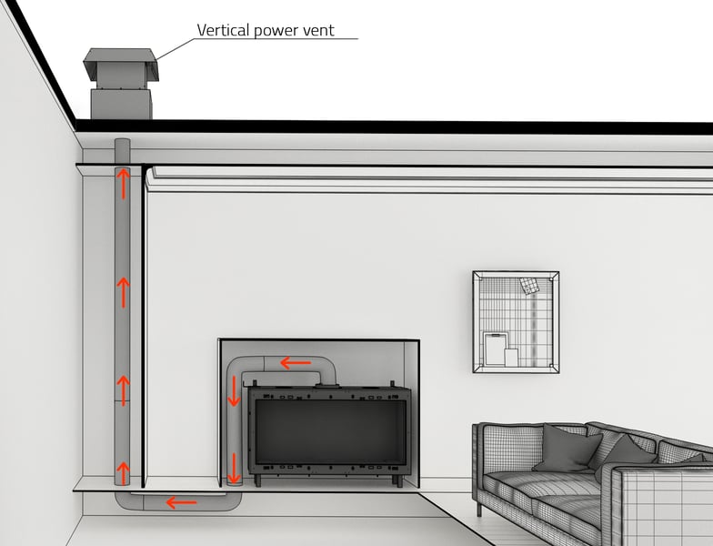Ortal Power Vent System | Ortal Heat Luxury Fireplaces
