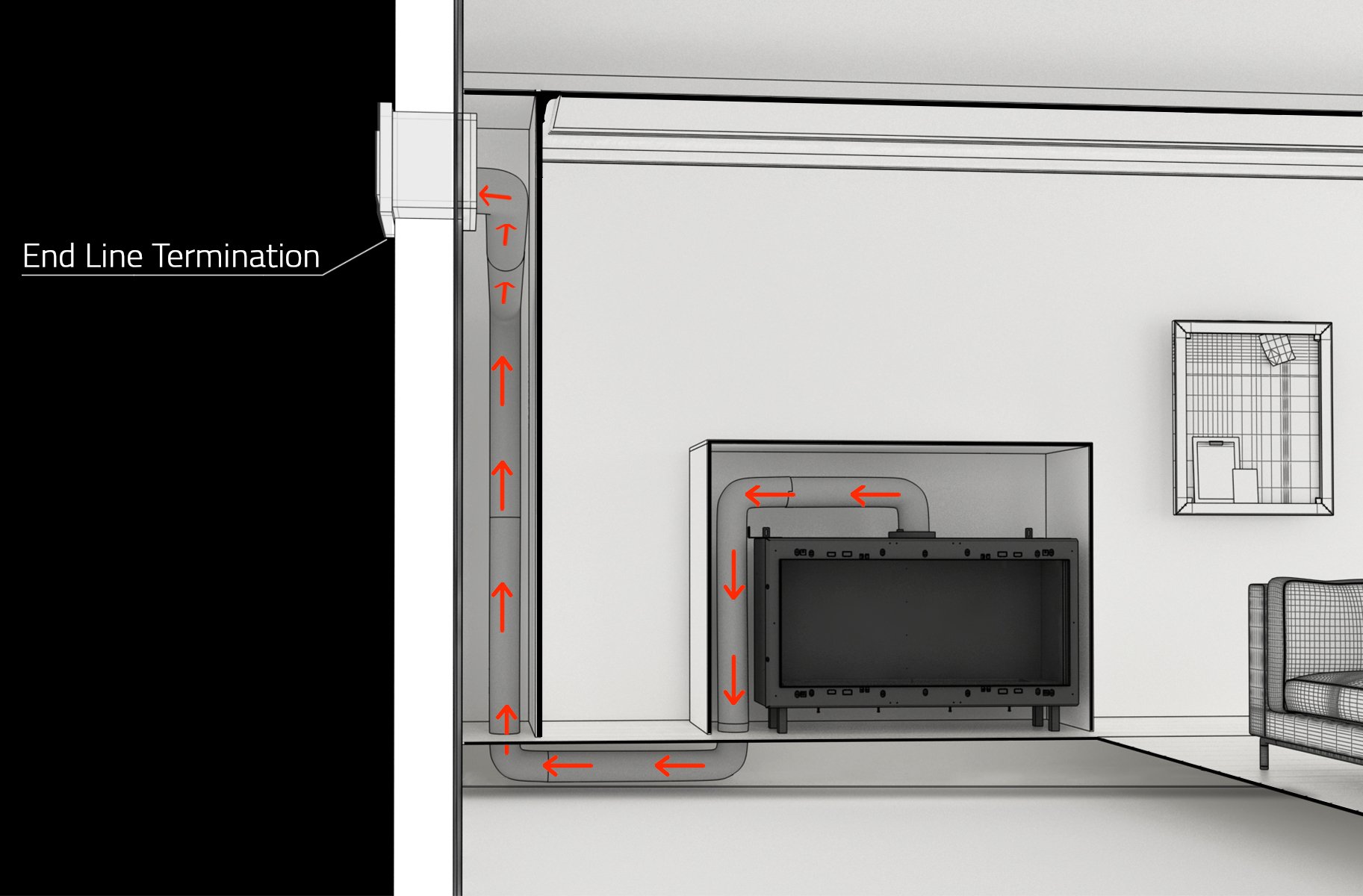 Ortal Power Vent System | Ortal Heat Luxury Fireplaces